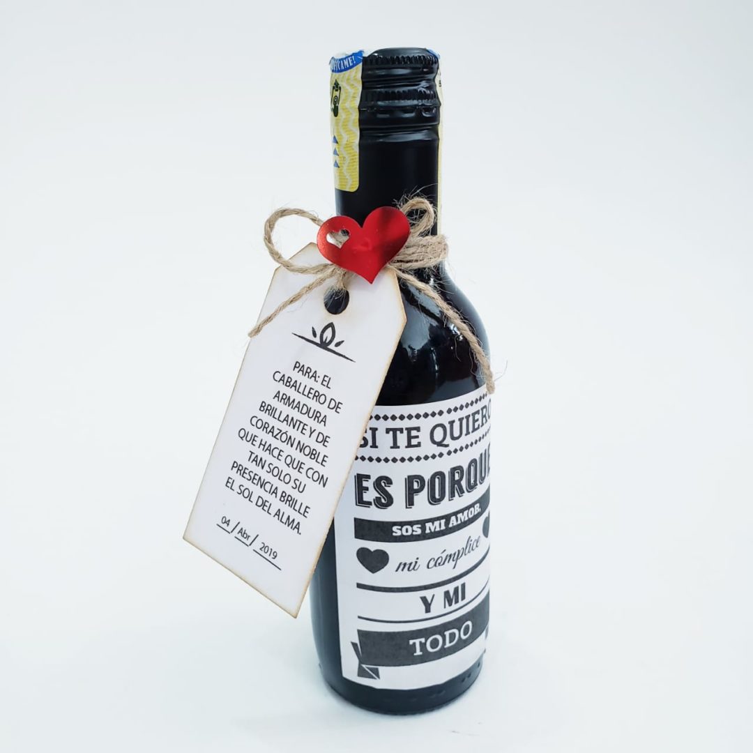 Regalo Botella de Vino con Etiqueta Personalizada • Obsequiarte Tienda ...