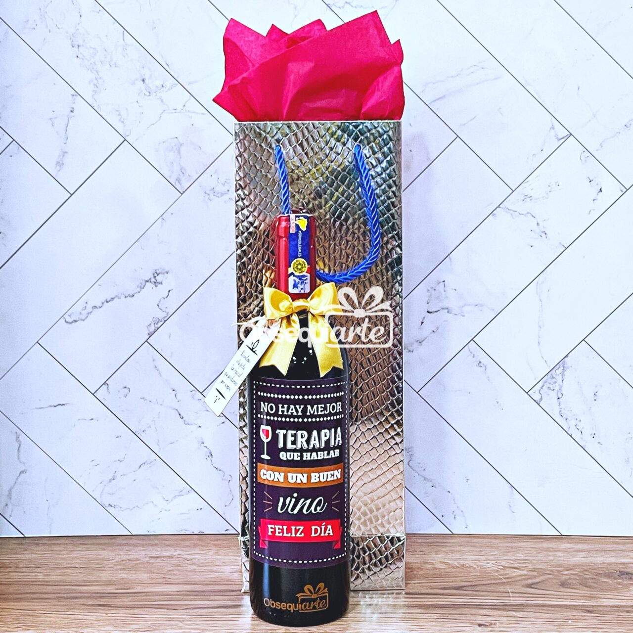 Regalo Botella de Vino Personalizada • Obsequiarte Tienda de Regalos ...